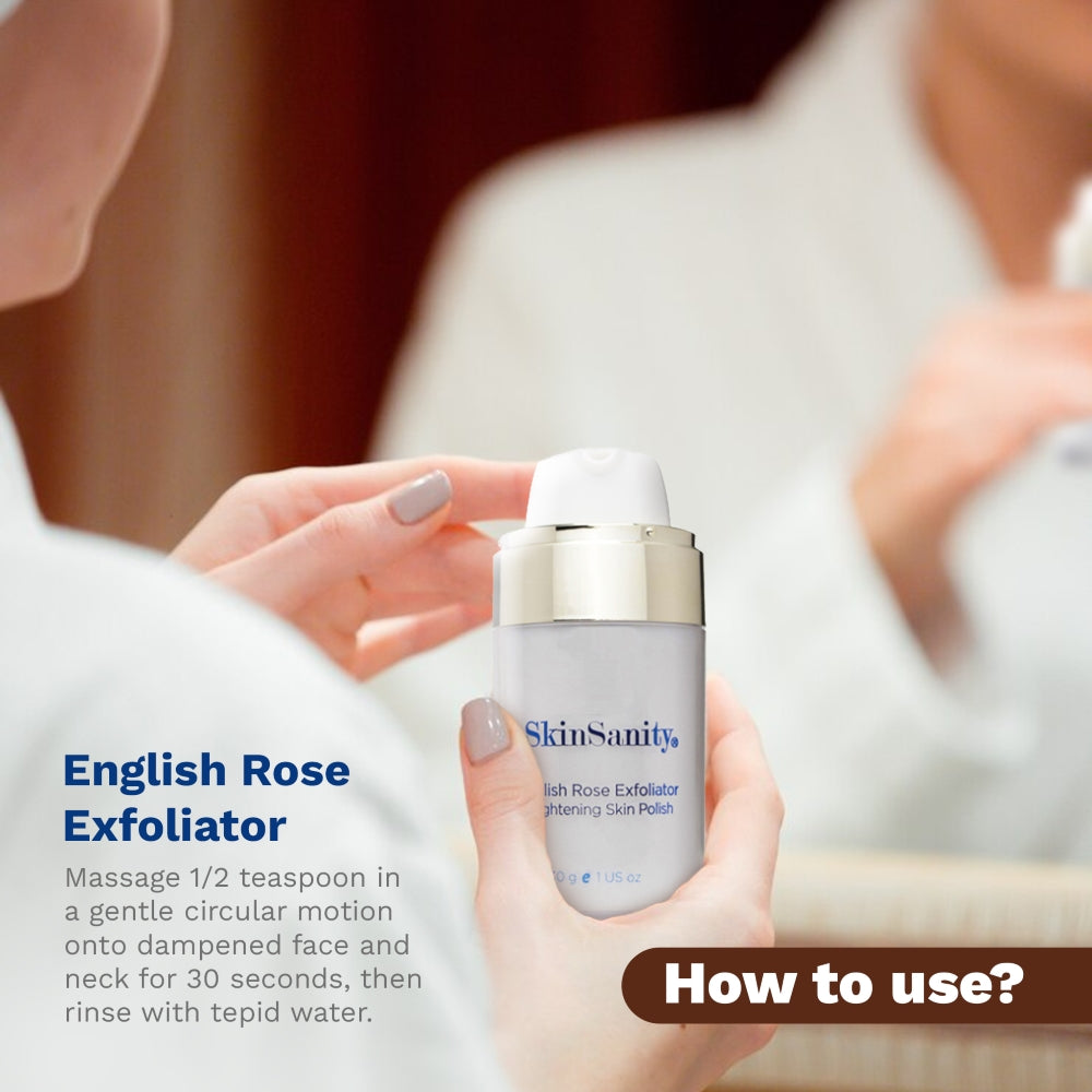 English Rose Facial Exfoliator Brightening Skin
